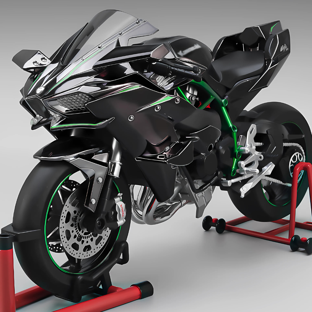 Kawasaki H2R 1:6 收藏級重機互動模型 – Nordeco HK